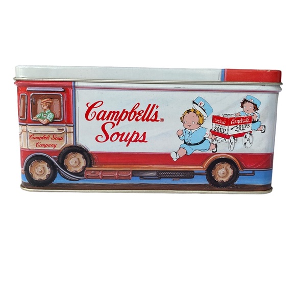 Vintage | Other | Vintage Campbells Soup Delivery Truck Container Tin | Poshmark